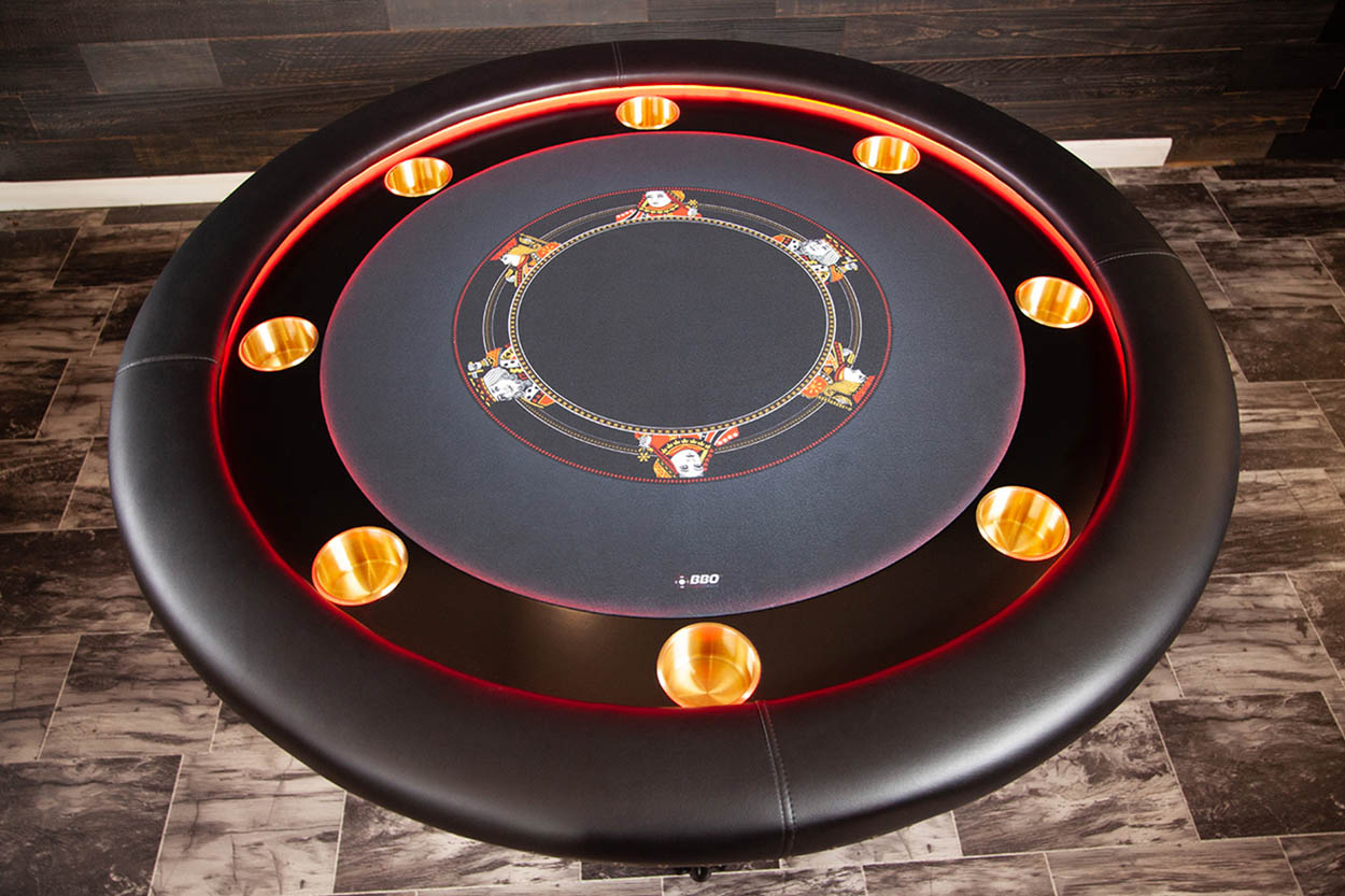 Round Poker Table With LED Lights – The Ginza