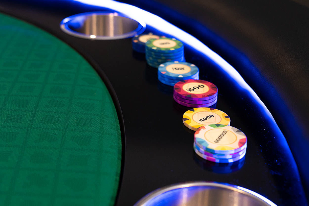 Round Poker Table With LED Lights – The Ginza