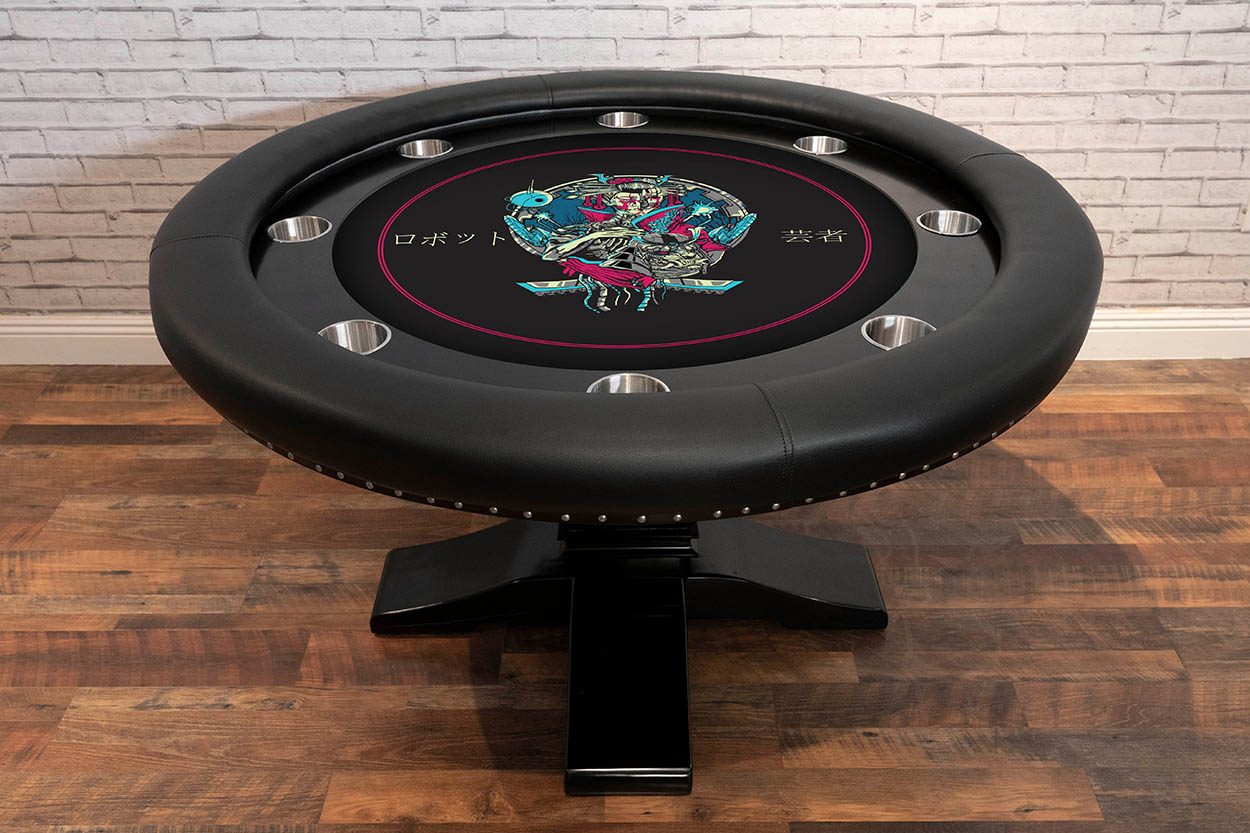Round Poker Table With LED Lights – The Ginza