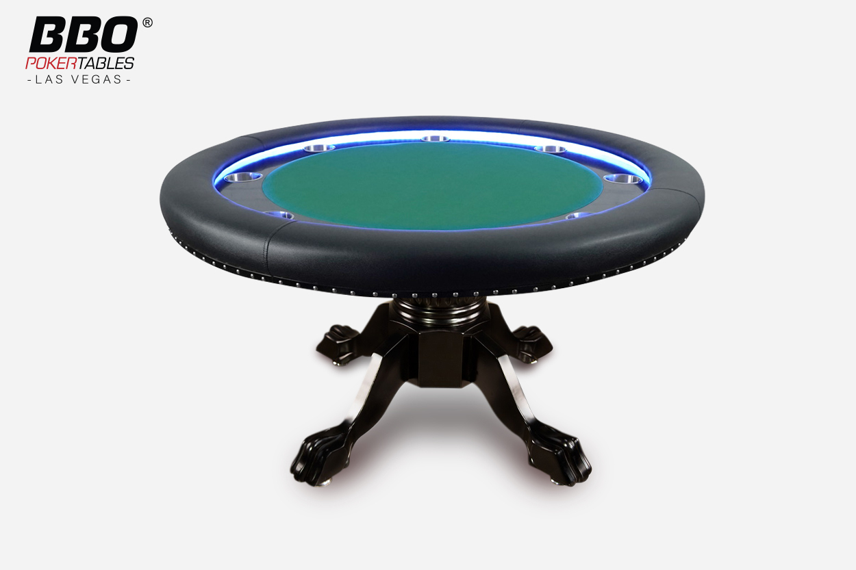 Round Poker Table With LED Lights – The Ginza