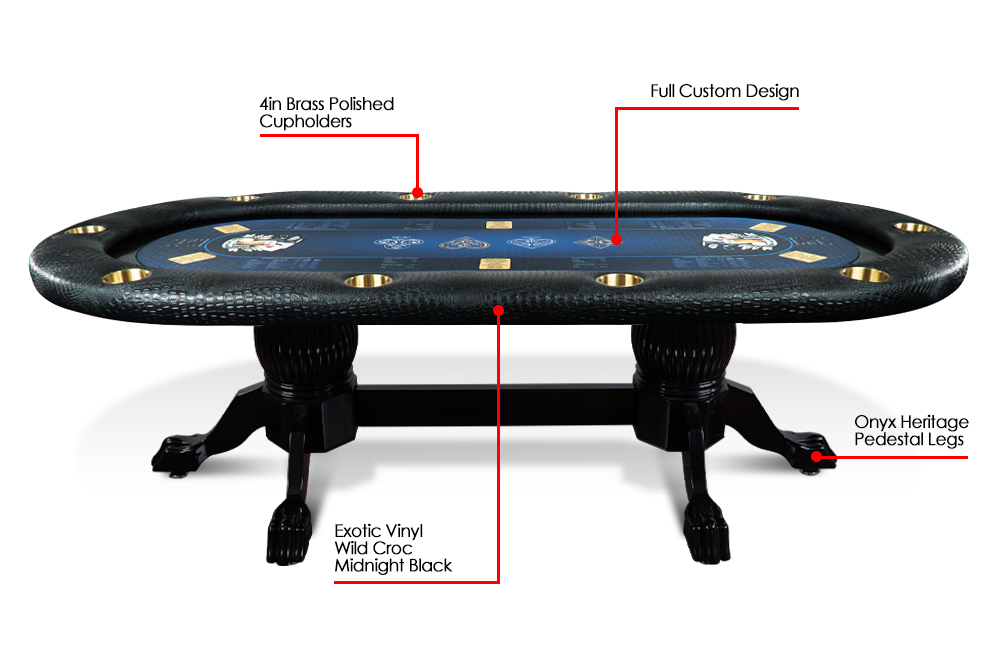 Wood Poker Tables With Wooden Legs, The Elite & More