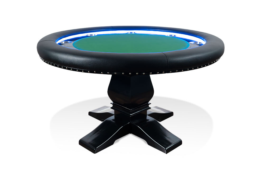 Round Poker Table With LED Lights – The Ginza