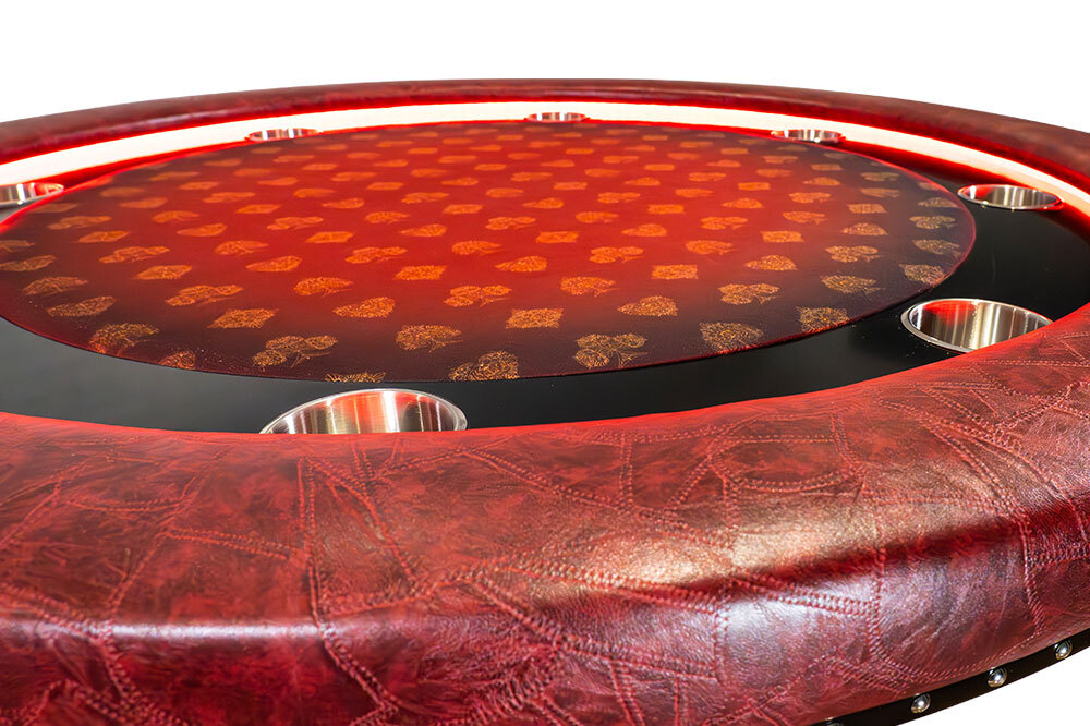 Round Poker Table With LED Lights – The Ginza