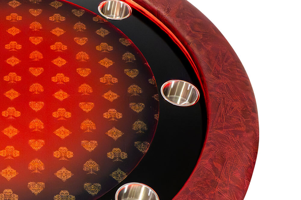 Round Poker Table With LED Lights – The Ginza