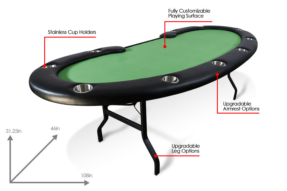 Prestige: Kidney Shaped Poker Table