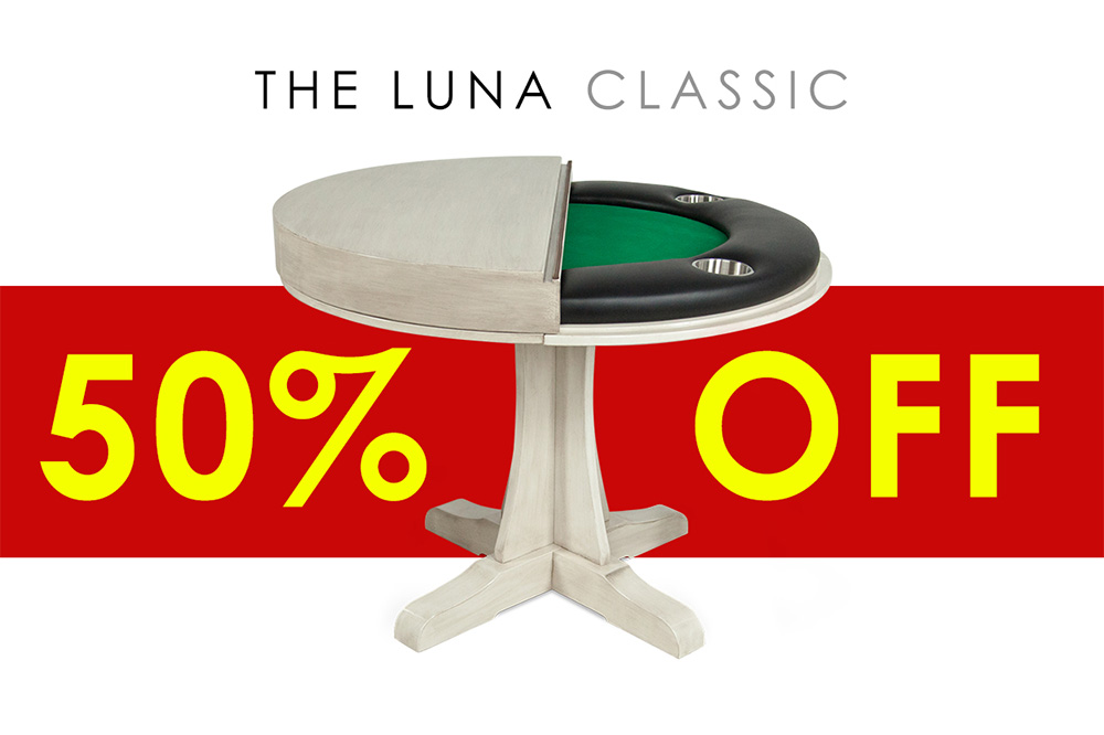 Small Poker Table With Dining Top & Chairs